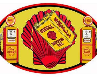 Shell gas pump sign | Etsy