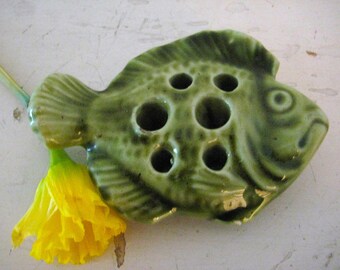 Ceramic flower frog | Etsy