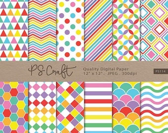 Digital papers clipart illustrations for creatives by pscraft