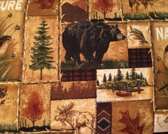 Moose fabric | Etsy