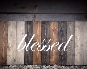 Blessed sign | Etsy