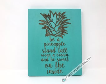 Turquoise pineapple | Etsy