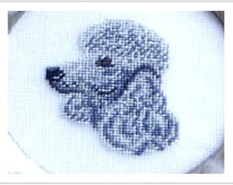 Poodle cross stitch | Etsy