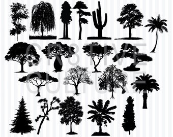 Tree wall stencils | Etsy