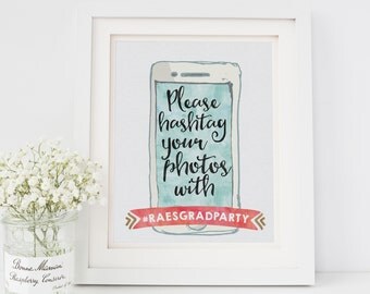 Graduation hashtag | Etsy