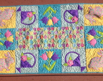 Flower basket quilt | Etsy