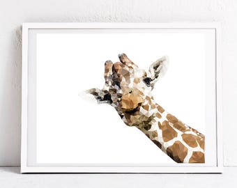 Geometric giraffe | Etsy