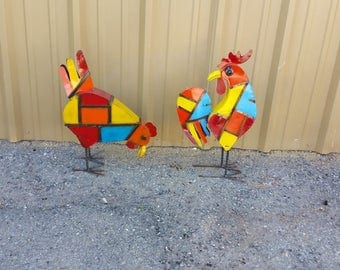 Metal chicken | Etsy