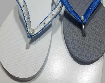 Macrame flip flops | Etsy