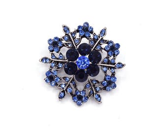 Blue brooch | Etsy
