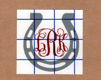 Equestrian monogram | Etsy