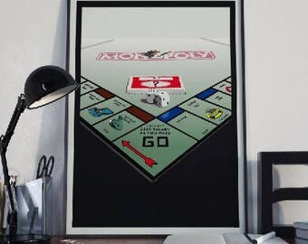 Monopoly poster | Etsy