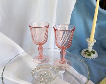 Pink glassware | Etsy