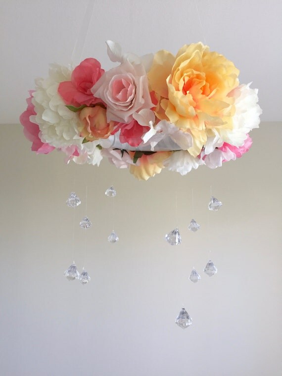 Flower Mobile Floral Mobile Hanging Mobile Floral Baby