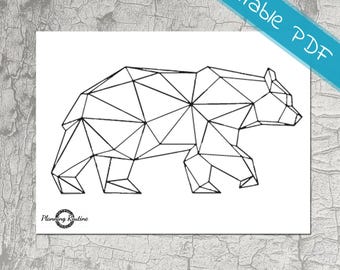 Bear string art | Etsy