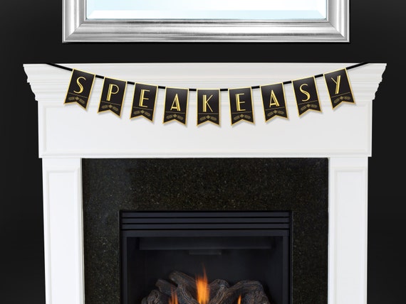 Custom 1920s Great Gatsby Printable Banner // Printable Decorations ...