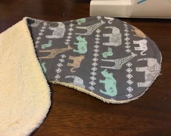 Items similar to Mustache Burp Cloth - Infant Stocking Stuffer ...