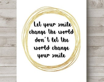 Let your smile | Etsy
