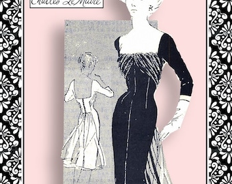 Vintage 1954-PIN-UP SAILOR Gal-Sewing Pattern-Elongated Fitted