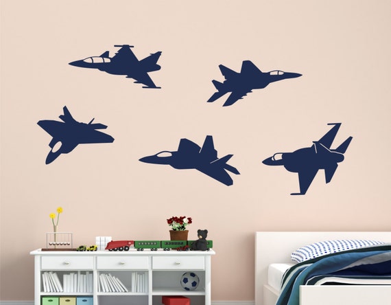 Jet Wall Decals Fighter Jet Decals Pilot Decal Jet Decal