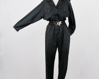 Polyester jumpsuit | Etsy