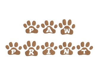 Paw alphabet | Etsy