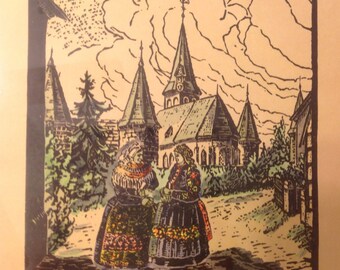 German woodcut | Etsy