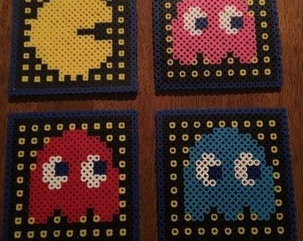 Perler bead coaster | Etsy