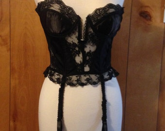 Corset with garters | Etsy