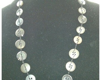 Button necklace | Etsy
