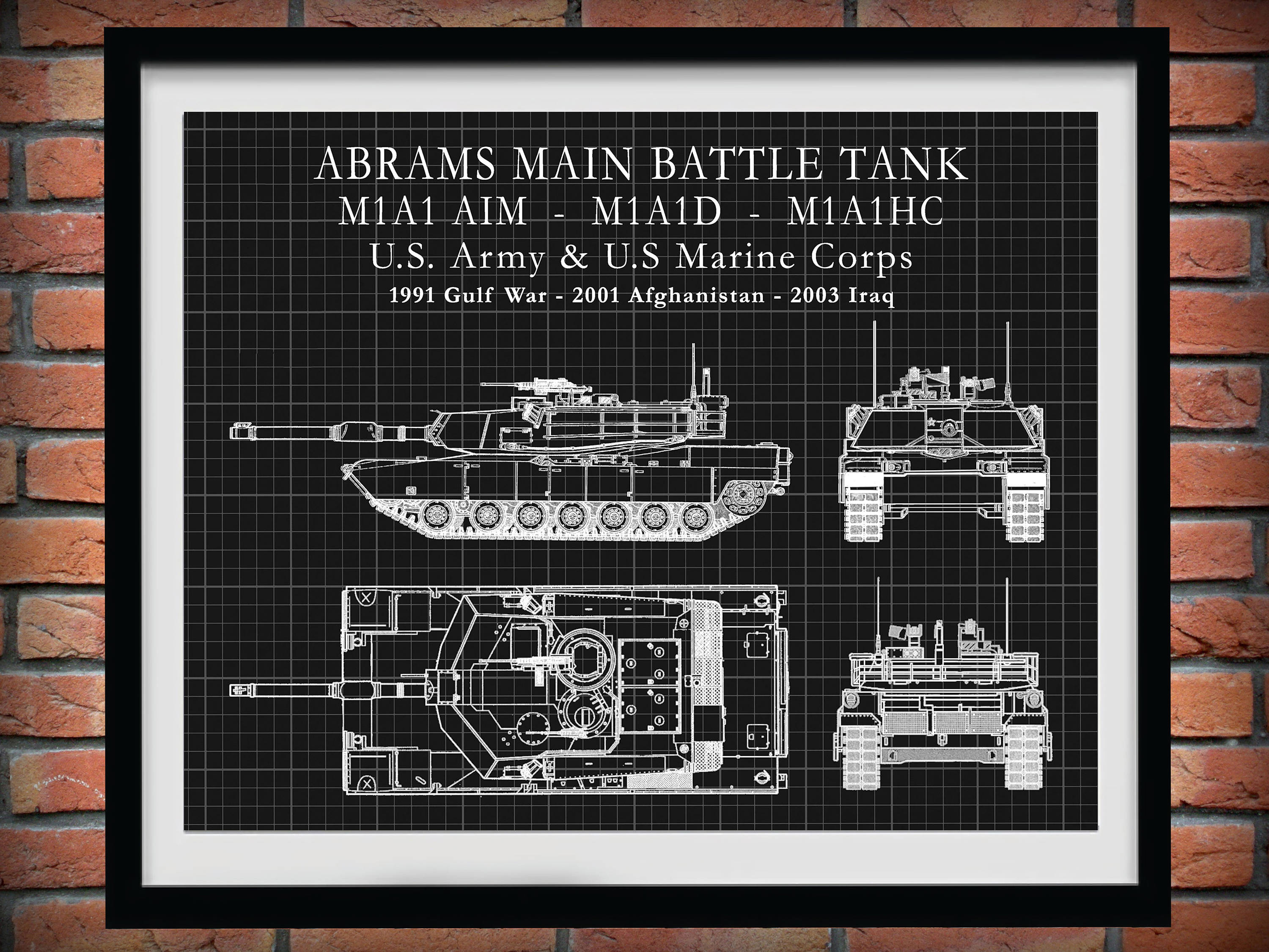 M1A1 Abrams Main Battle Tank M1A1-AIM - M1A1D Tank - M1A1HC Military ...
