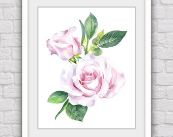 Rose artwork | Etsy