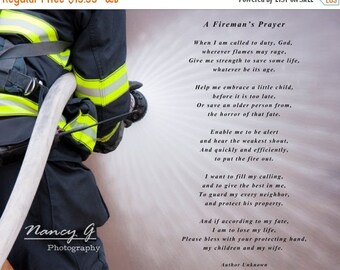 Unique firefighter poem related items | Etsy