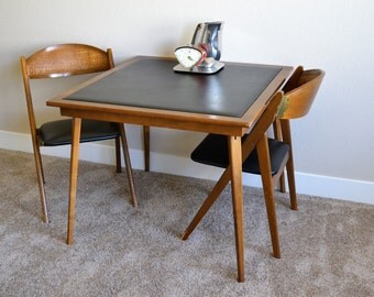 Leather top table | Etsy