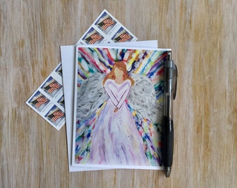 Angel note card | Etsy
