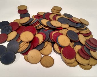 Old poker chips | Etsy