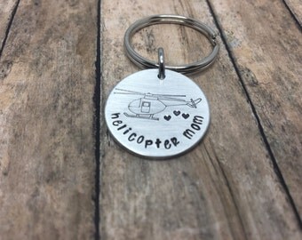 Helicopter keychain | Etsy