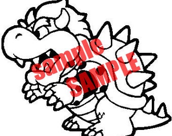 Bowser decal | Etsy
