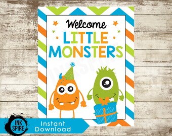 Little monster party | Etsy