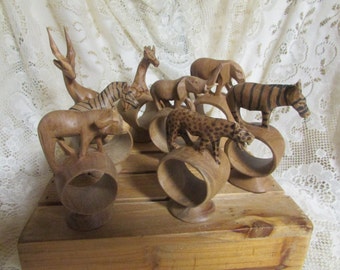 African napkin rings | Etsy