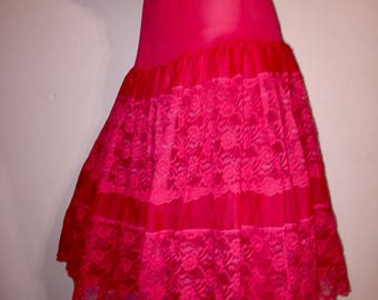 Red half slip | Etsy