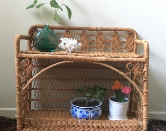 Rattan shelf | Etsy