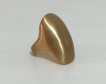 Big gold ring | Etsy