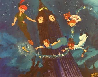 Peter pan clock | Etsy