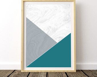 Geometric poster | Etsy