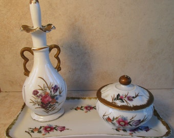 Porcelain powder jar | Etsy