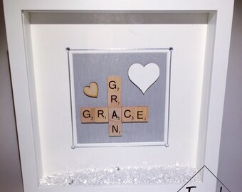 Scrabble frame | Etsy