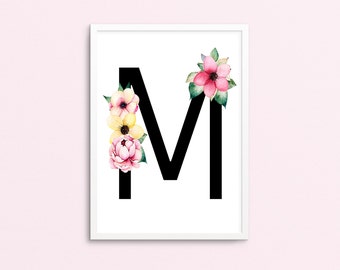 Letter m print | Etsy