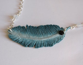 Feather necklace | Etsy