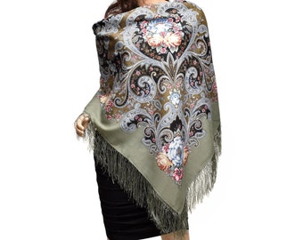 Babushka scarf | Etsy